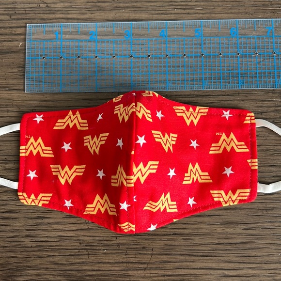 Accessories | Wonder Woman Red And Yellow Kids Face Mask | Poshmark